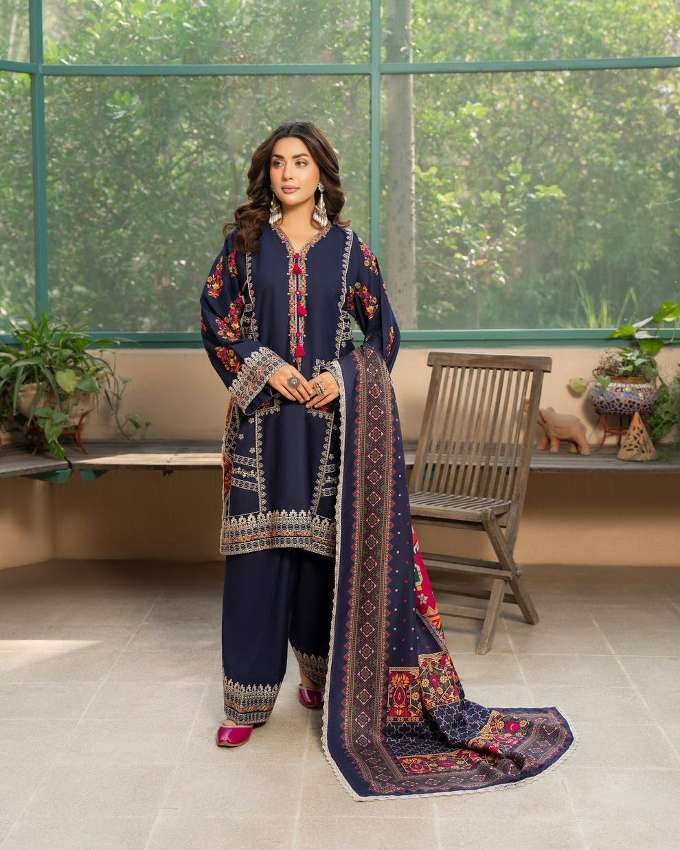 Karma Nigar Kotrai 1521 Peacock Blue – Muslim Boutique